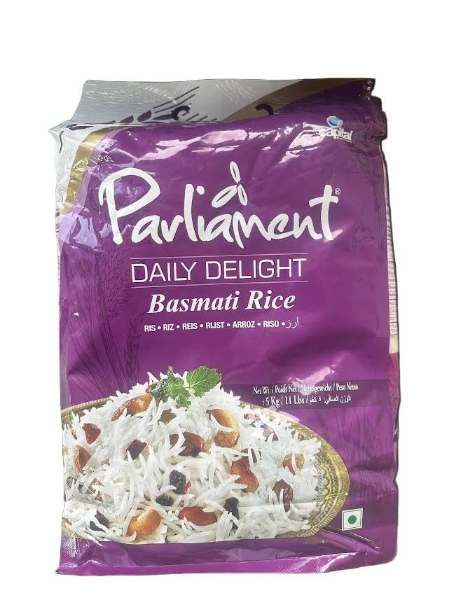 Parliament Daily Delight Basmati Rice 5Kg – Rice Spice & Dice