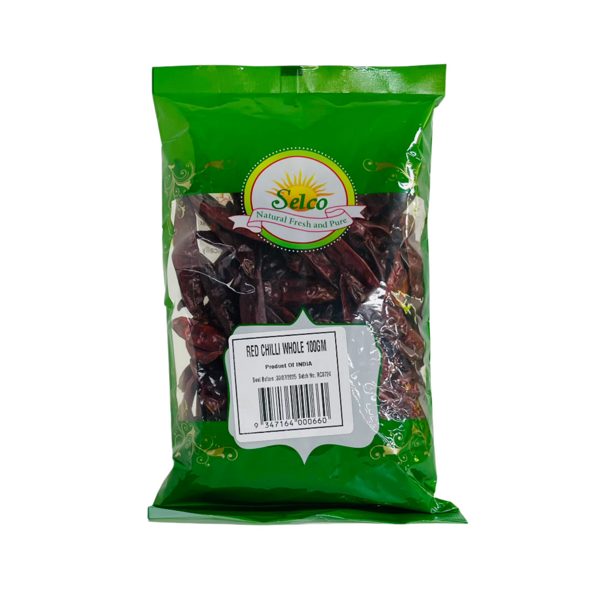 Selco Red Chilli Whole 100Gm – Rice Spice & Dice