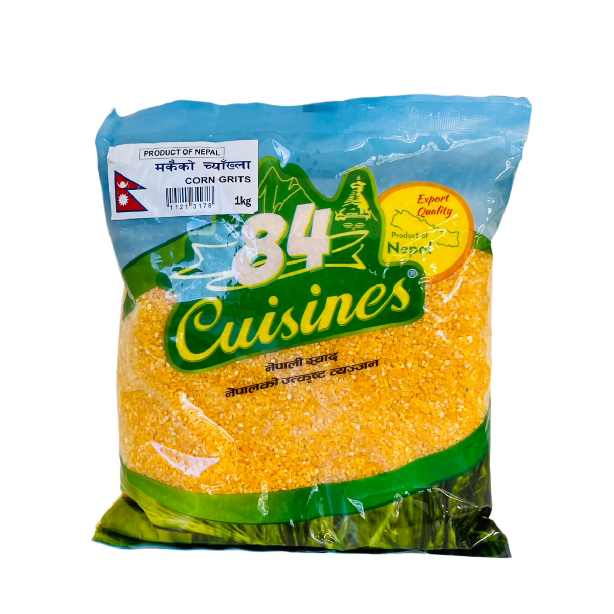 84 Cuisine Makai ko Chyakla Corn Grits 1Kg – Rice Spice & Dice