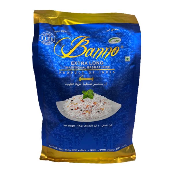 Banno Classic Basmati Rice 1Kg – Rice Spice & Dice