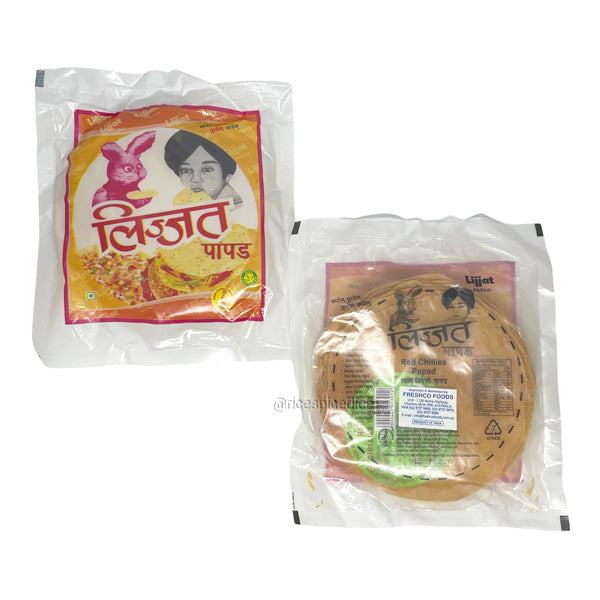 Lijjat Red Chilli Papad 200Gm – Rice Spice & Dice